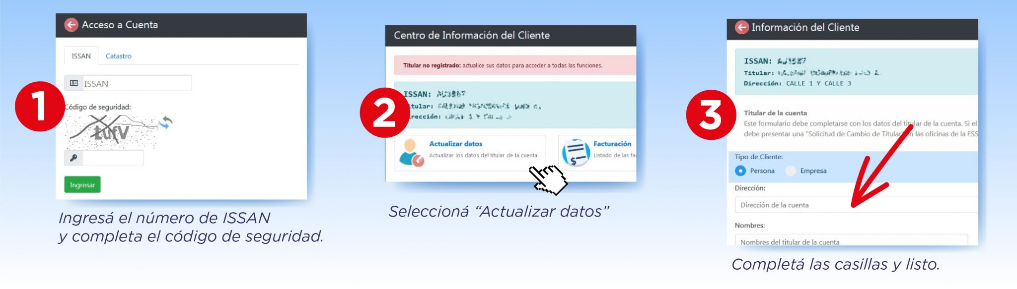 ESSAP | ¡Actualiza tus Datos gratuitamente! ESSAP | ¡Actualiza tus Datos gratuitamente!