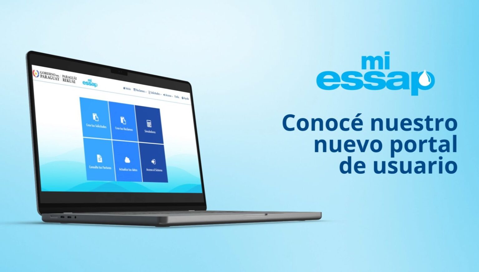 ESSAP | ESSAP lanza un portal web para facilitar reclamos y solicitudes