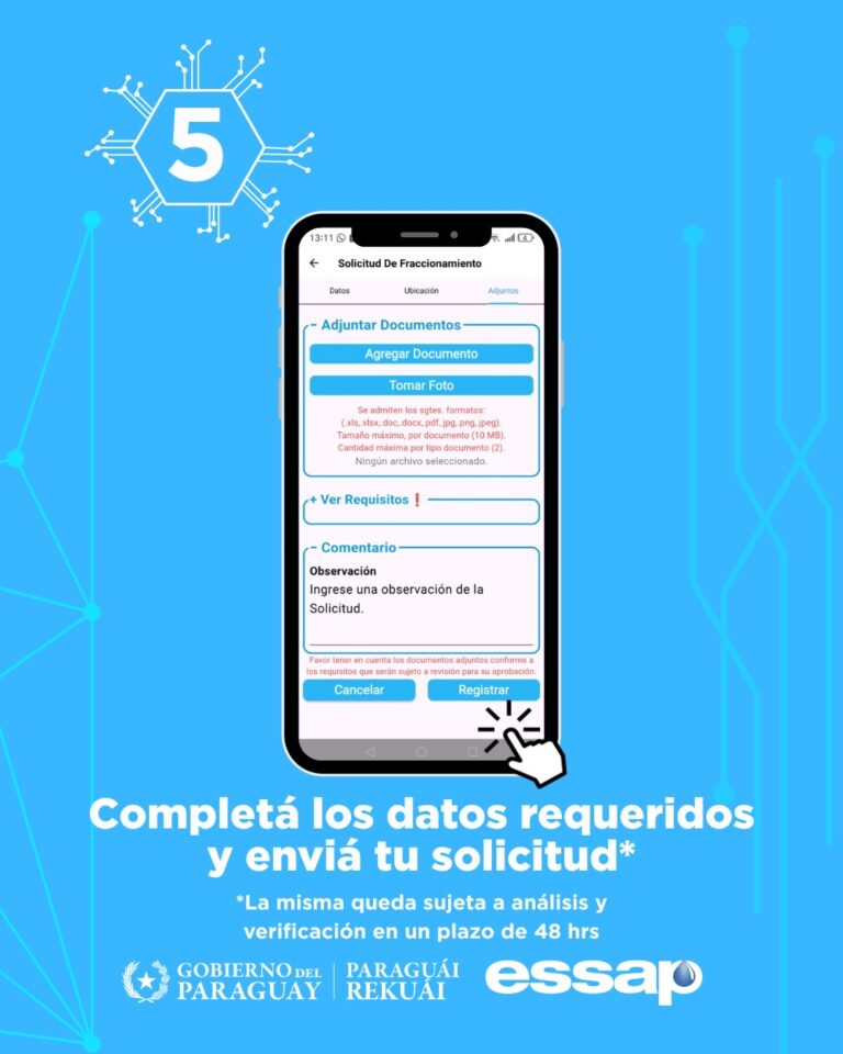 ESSAP | ESSAP habilita el fraccionamiento de deudas de forma 100% ...